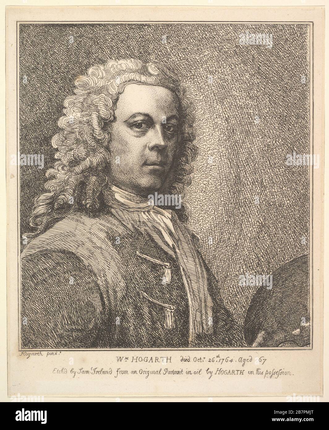 William Hogarth, Self-portrait, 1785 Stock Photo - Alamy