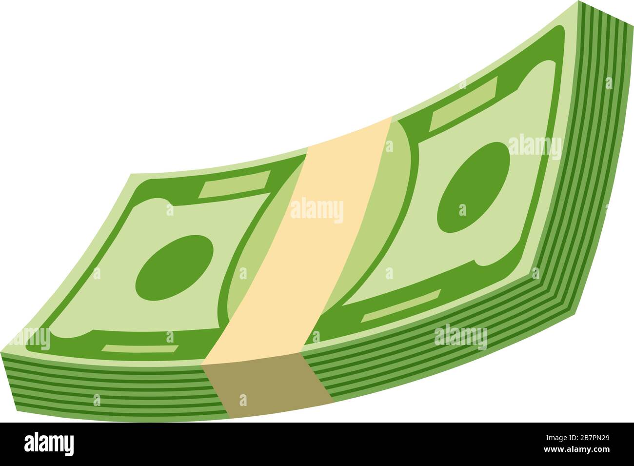 Packs of paper money. Bundle with cash bills Stock Vector Image & Art ...