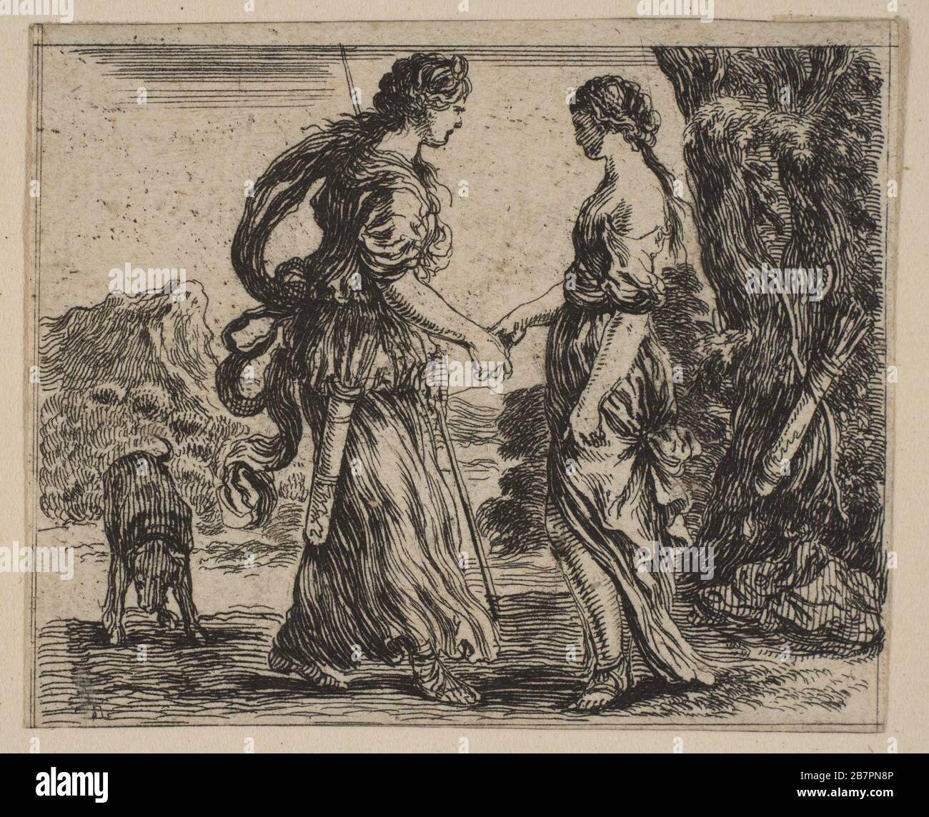 Jupiter and Callisto, from 'Game of Mythology' (Jeu de la Mythologie ...