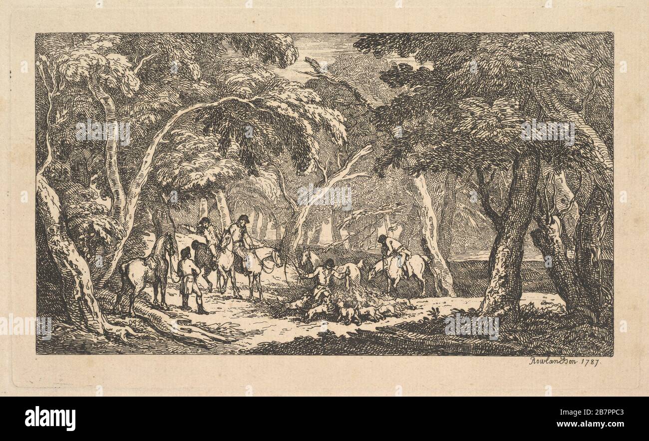 The Death - Fox Hunting - A Landscape Scene, 1787 Stock Photo - Alamy