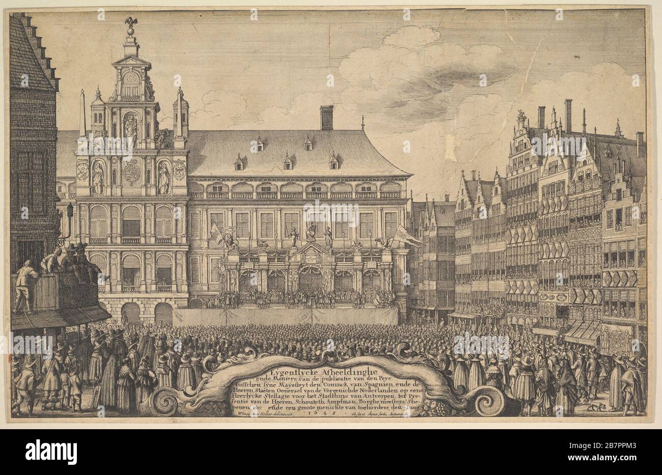 Proclamation of the treaty of Munster, 1648 Stock Photo - Alamy