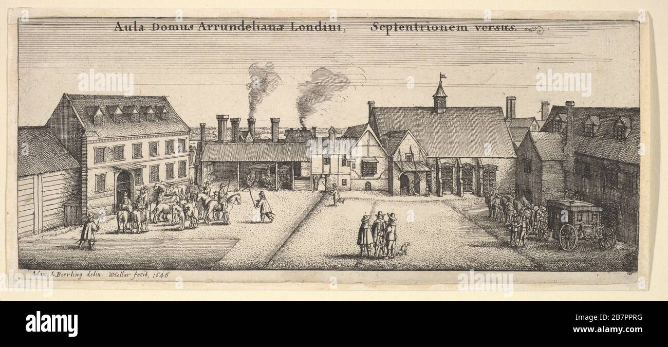 Arundel House from the North, 1646 Stock Photo - Alamy