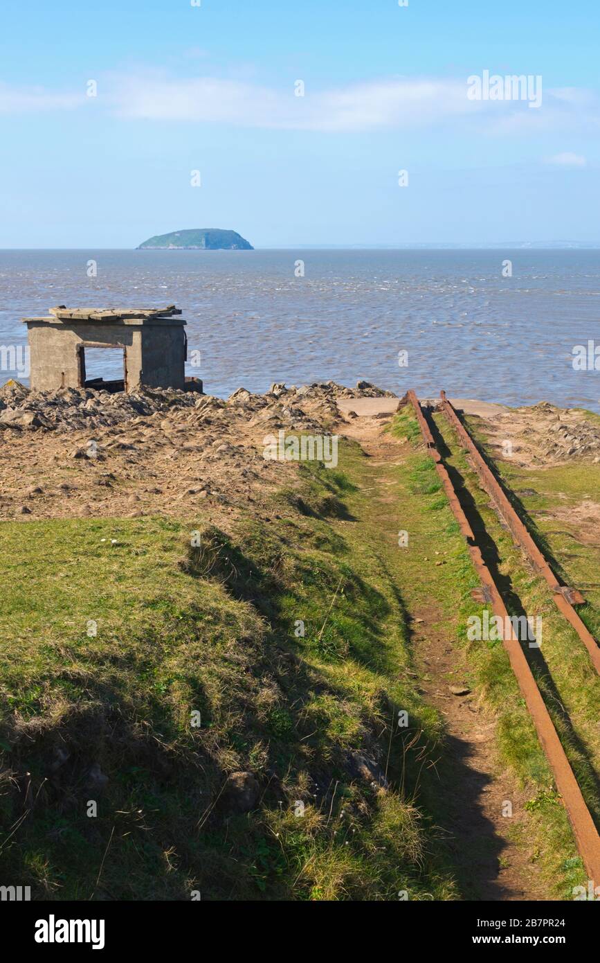 The remains of a WW2 experimental weapons testing site at the disused ...