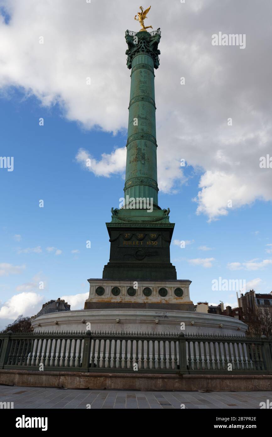 The July Column on Bastille square in Paris, France Stock Photo - Alamy