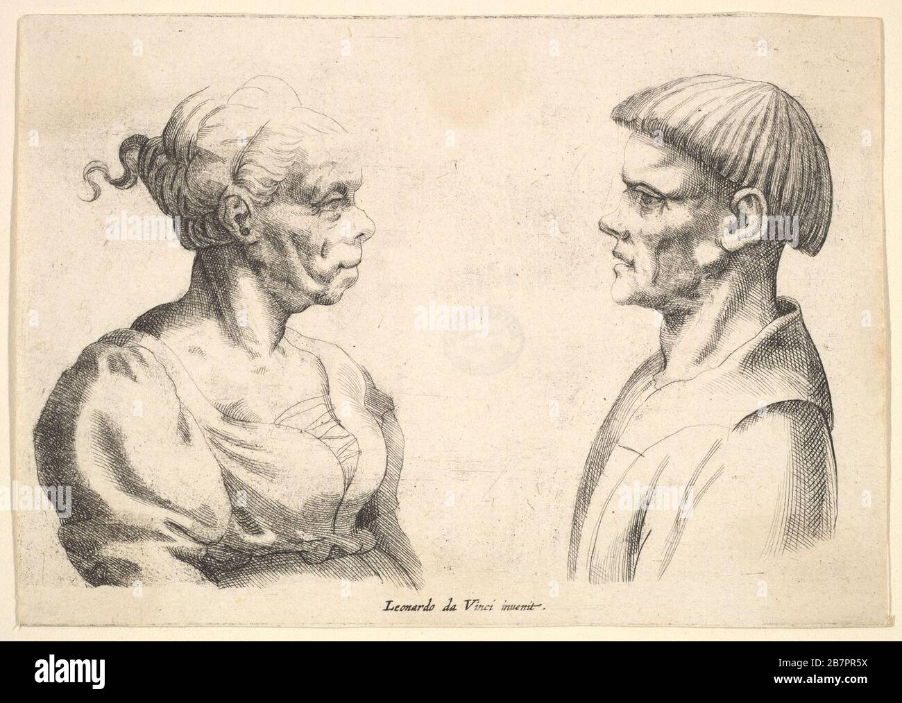 Heads two men woman hi-res stock photography and images - Alamy