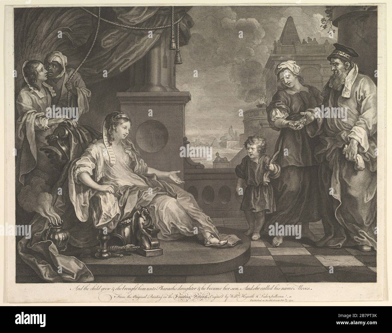 Moses Brought to Pharaoh's Daughter, February 5, 1752 Stock Photo - Alamy