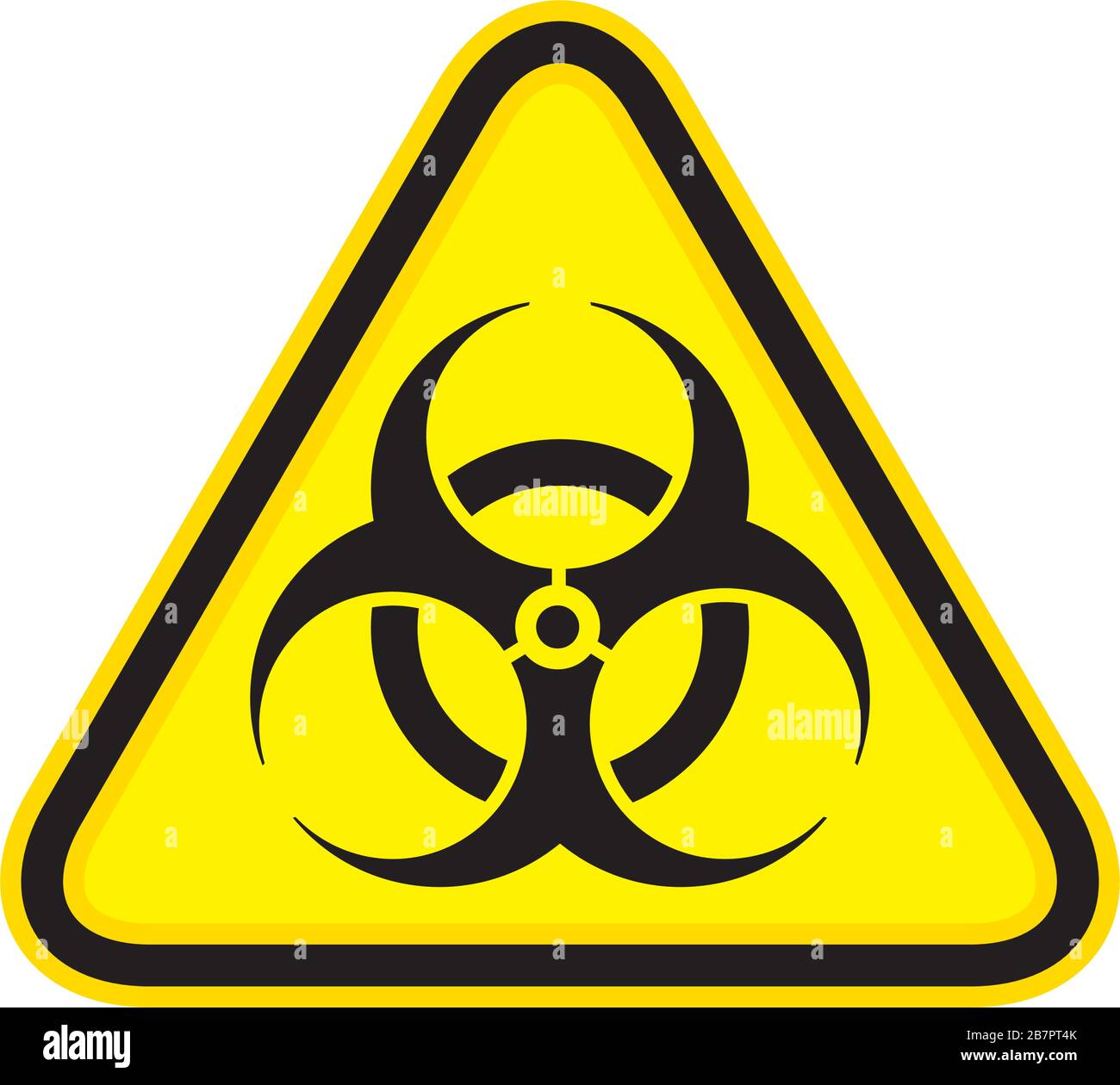 Biohazard Sign (danger caution sign). The pandemic disease spread ...