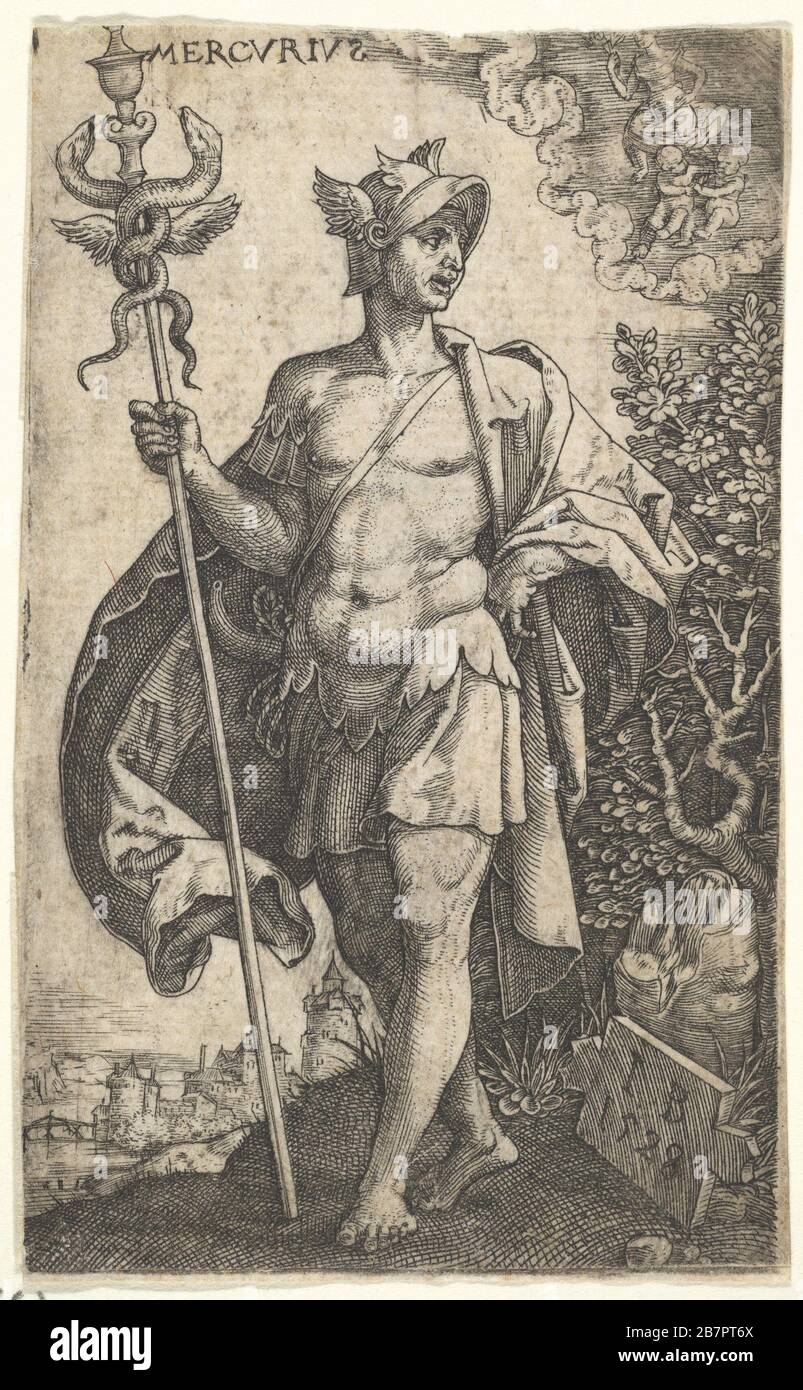 Mercury from The Gods Who Preside Over the Planets, 1528 Stock Photo ...