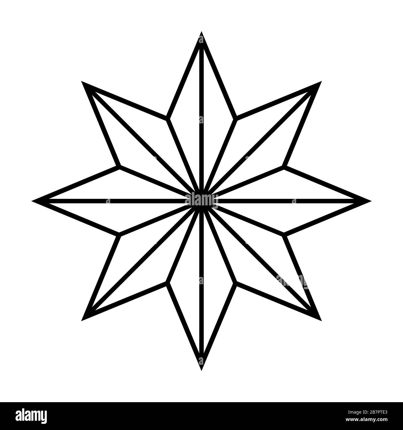 Eight pointed star pattern Stock Vector Images - Alamy