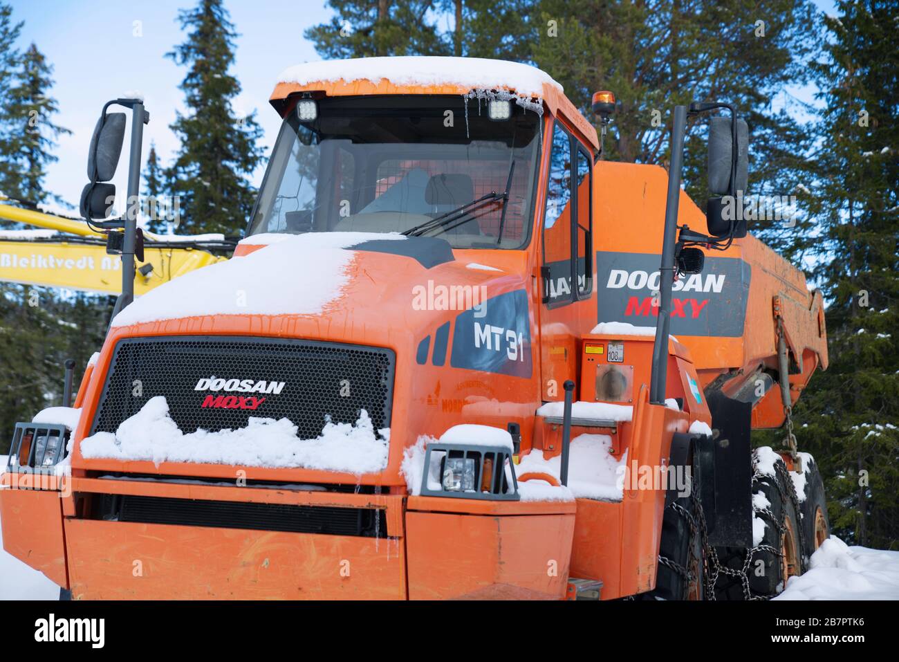Doosan Moxy MT 31 Dump Truck Stock Photo - Alamy