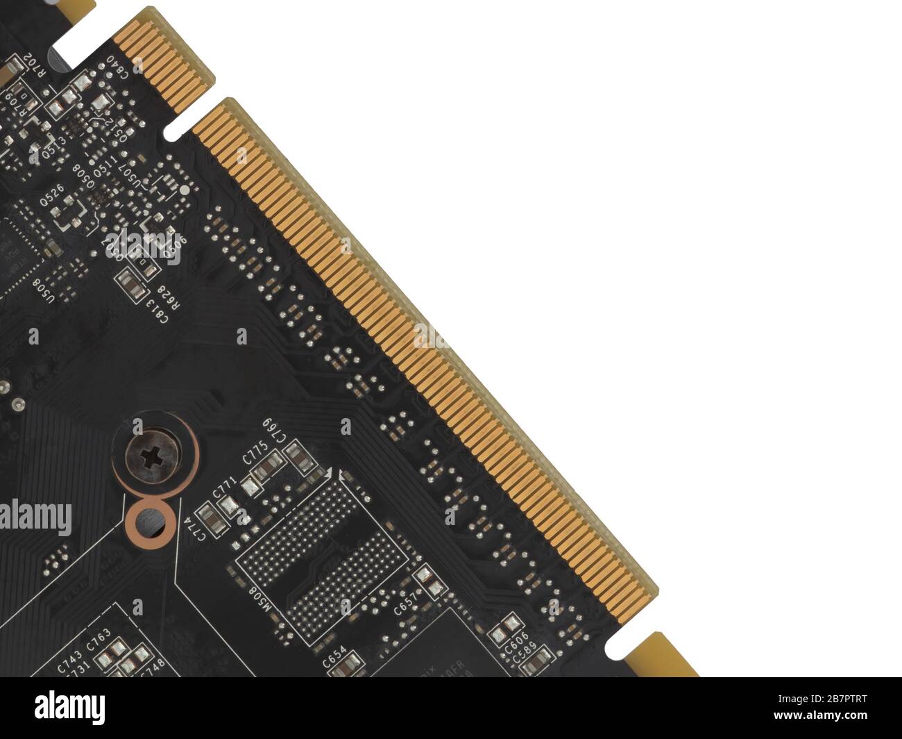 Black graphic card board isolated on white background Stock Photo - Alamy