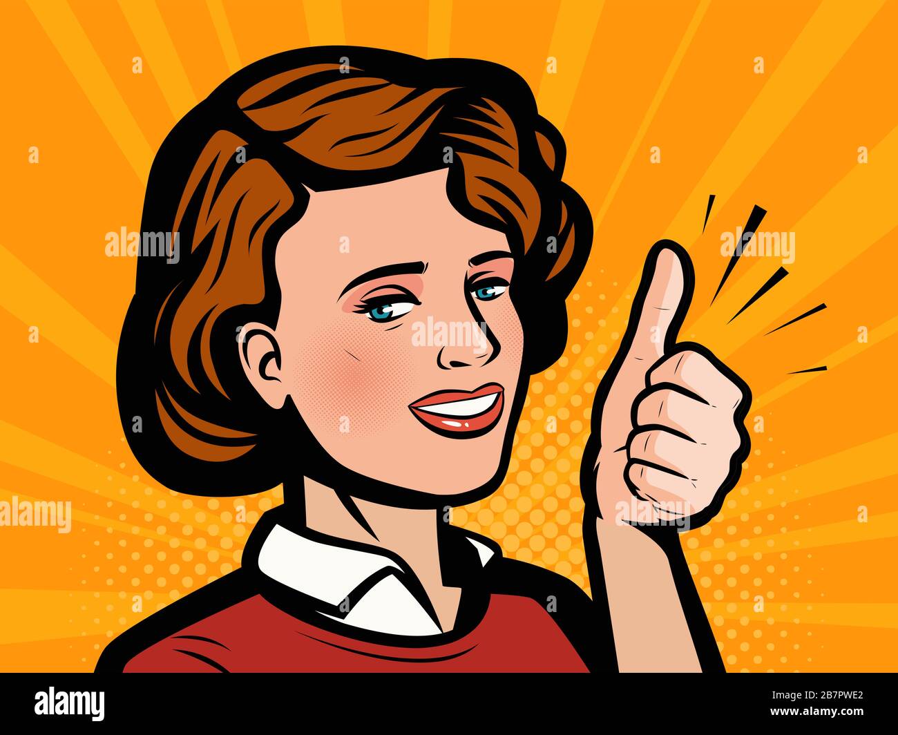 Vintage Thumbs Up Vector