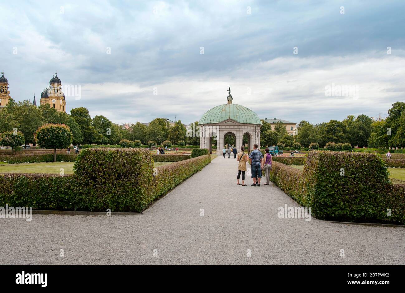 MUNICH - GERMANY, - Juli 15, 2009: The Hofgarten (Court Garden) is a ...