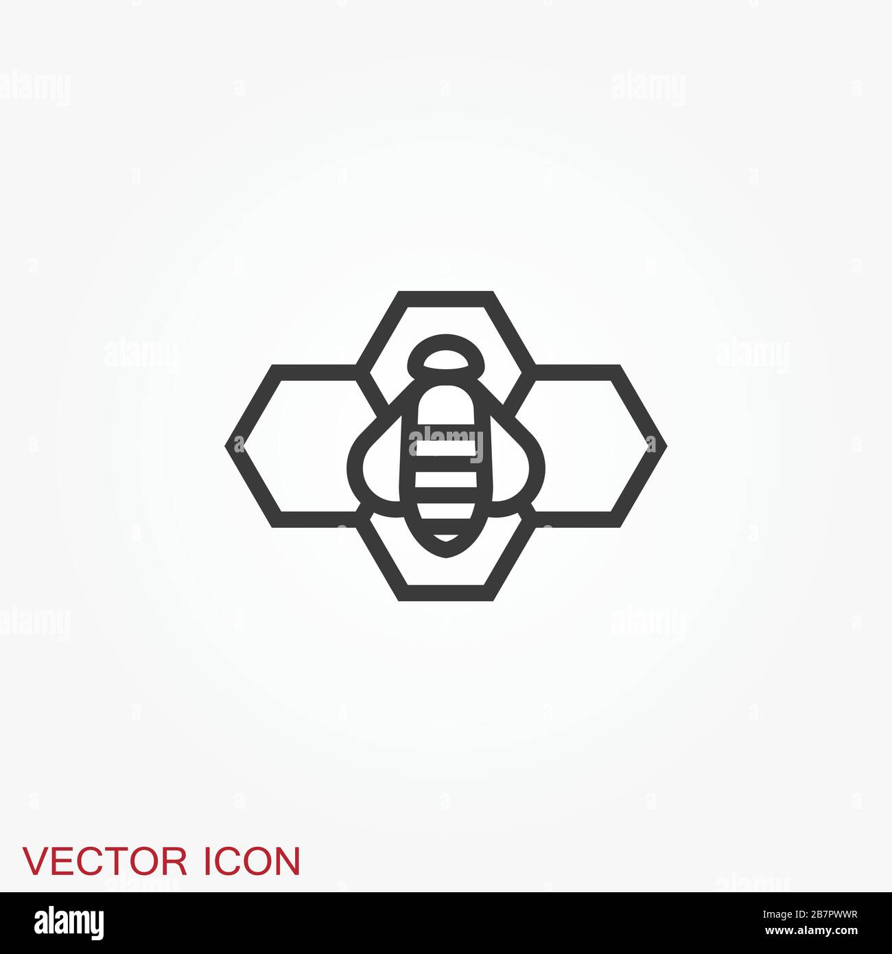 Jar vector icon with cap isolated on background. Honey symbol Stock ...