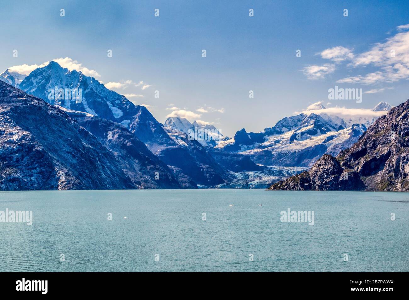 John Hopkins Glacier (tidewater glacier) in Glacier Bay National Park ...