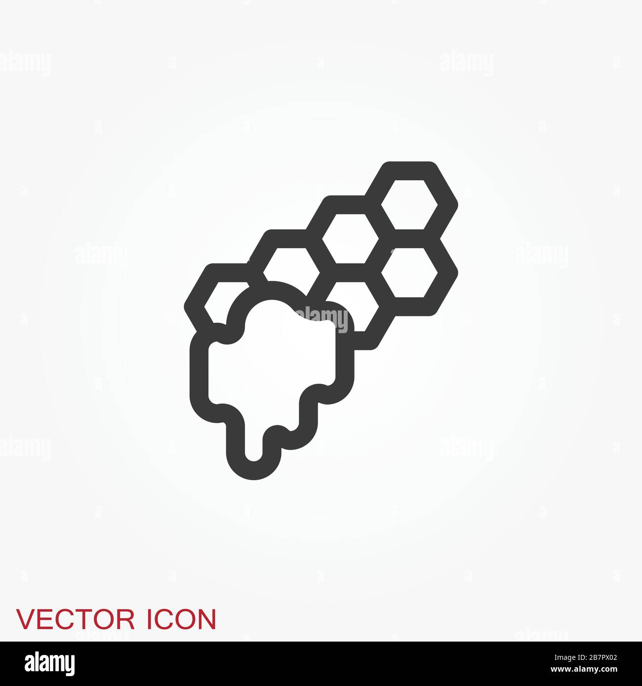 Jar vector icon with cap isolated on background. Honey symbol Stock ...