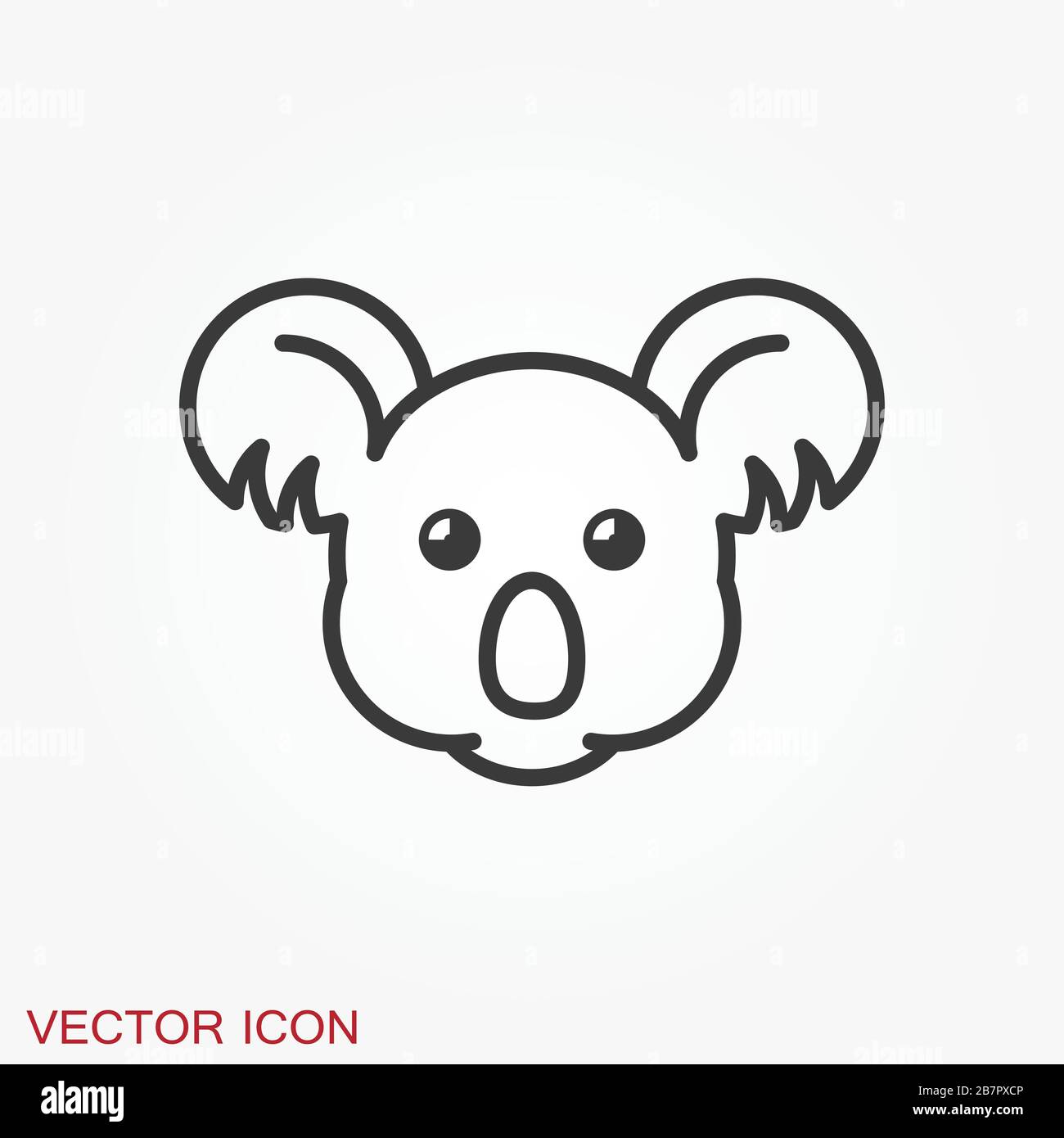 Koala bear icon animal symbol, logo, symbol Stock Vector Image & Art ...