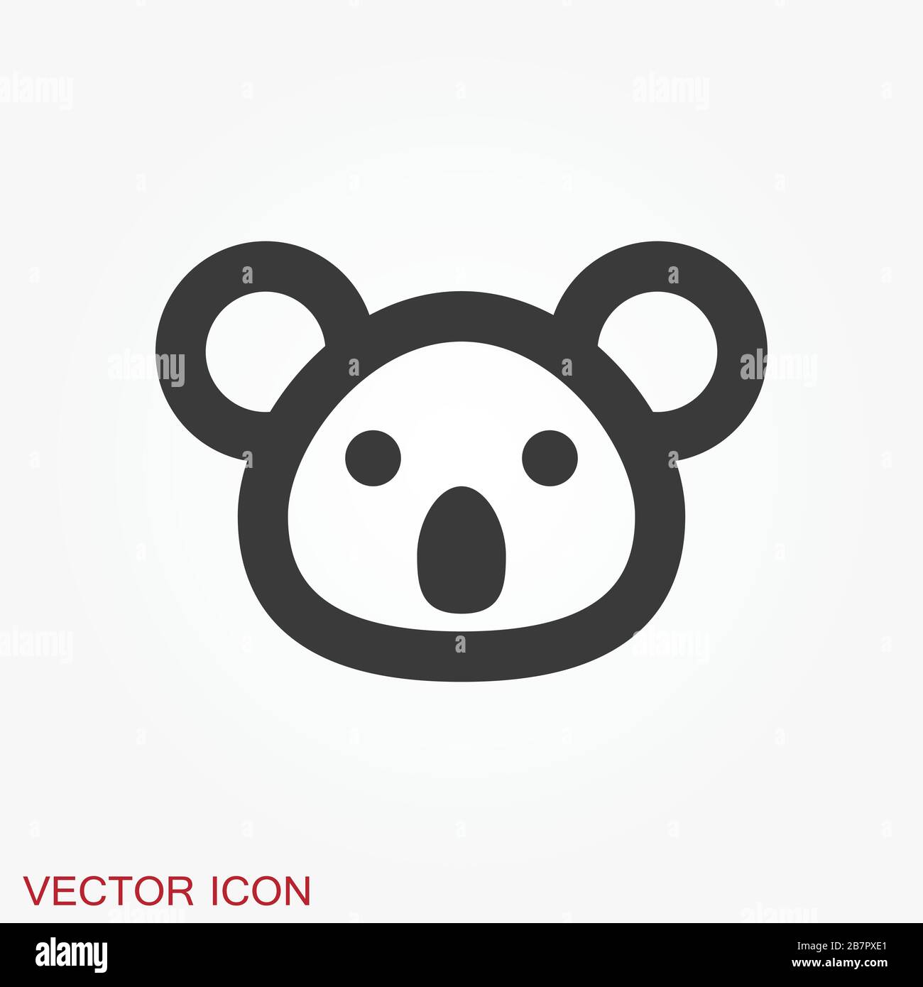 Koala bear icon animal symbol, logo, symbol Stock Vector Image & Art ...