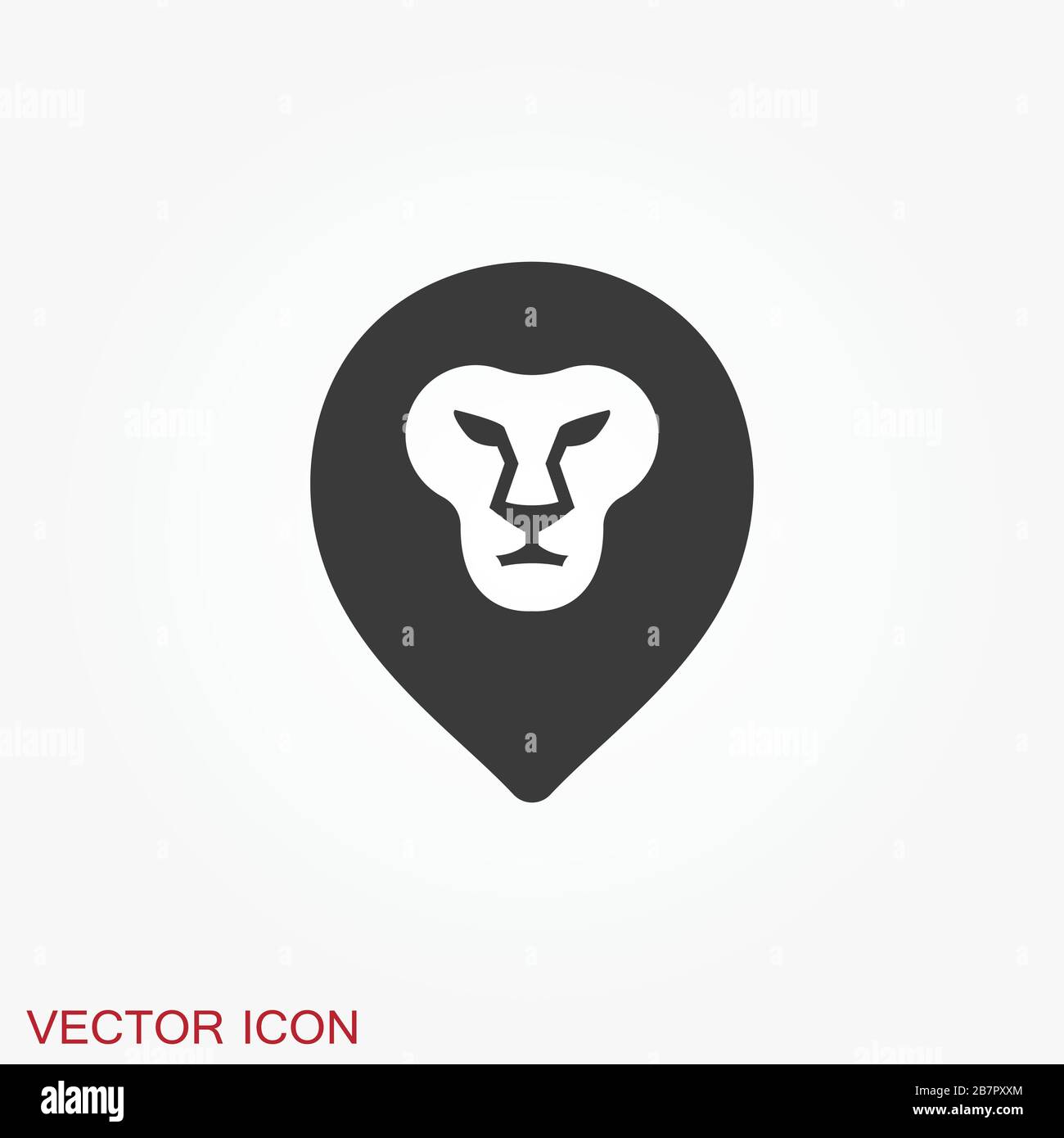Lion vector icon. Key ideas is business, design, branding Stock Vector ...