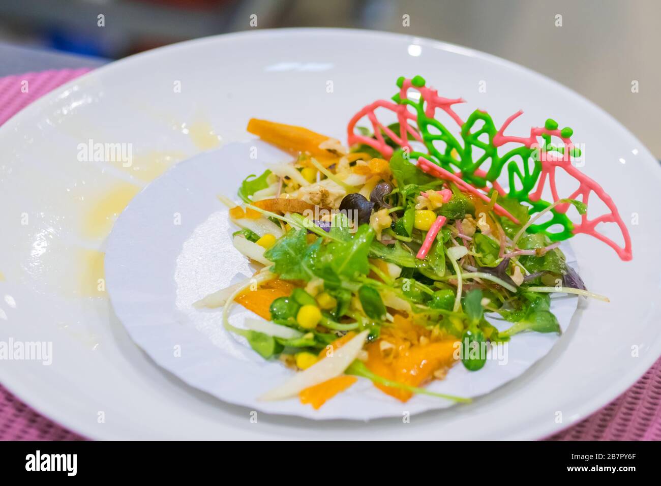 Delicious fresh exotic salad with natural ingredients Stock Photo - Alamy