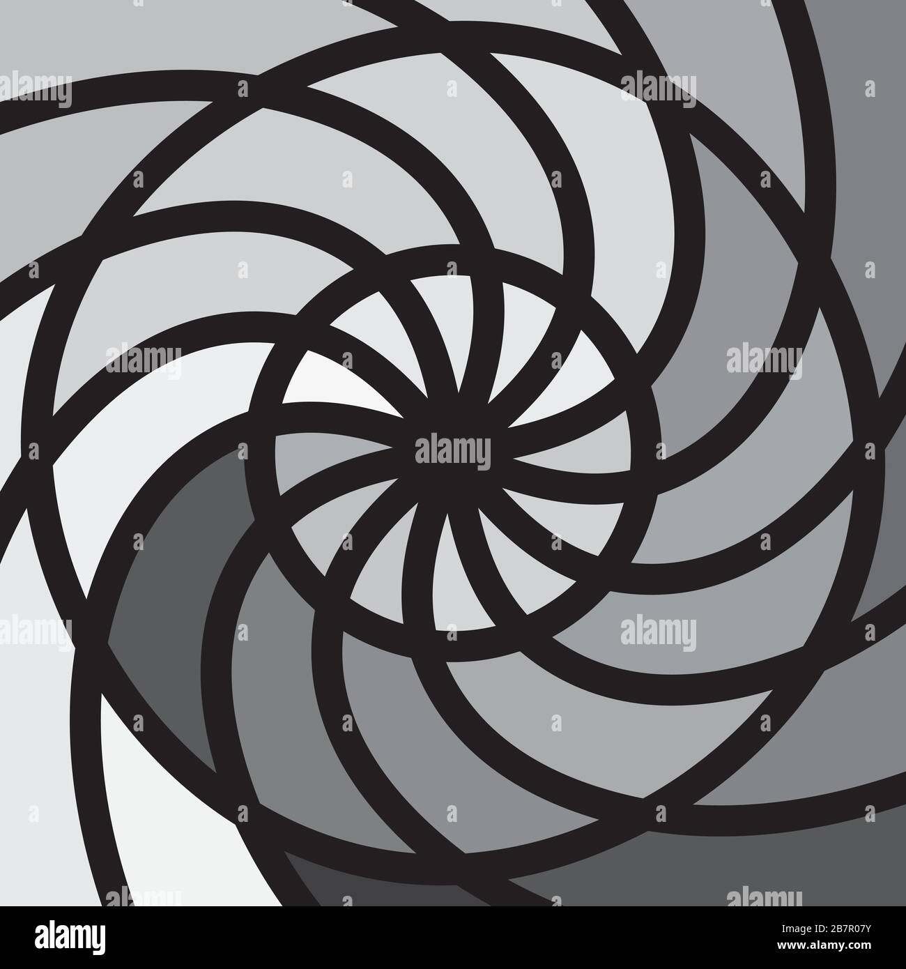 Round shapes swirl design template shell pattern Stock Vector Image ...