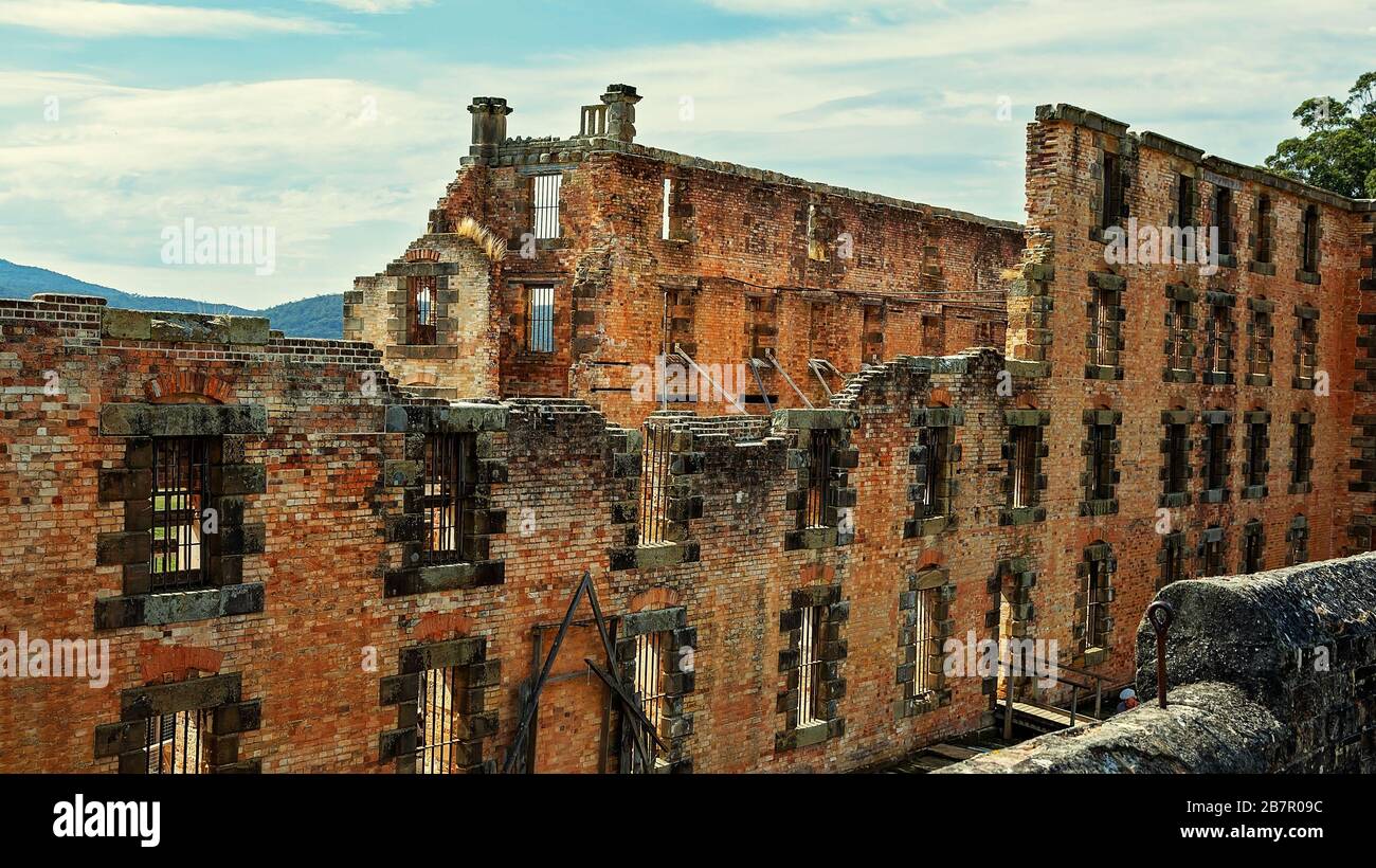 The former penal colony of Port Arthur on the Tasman Peninsular where ...