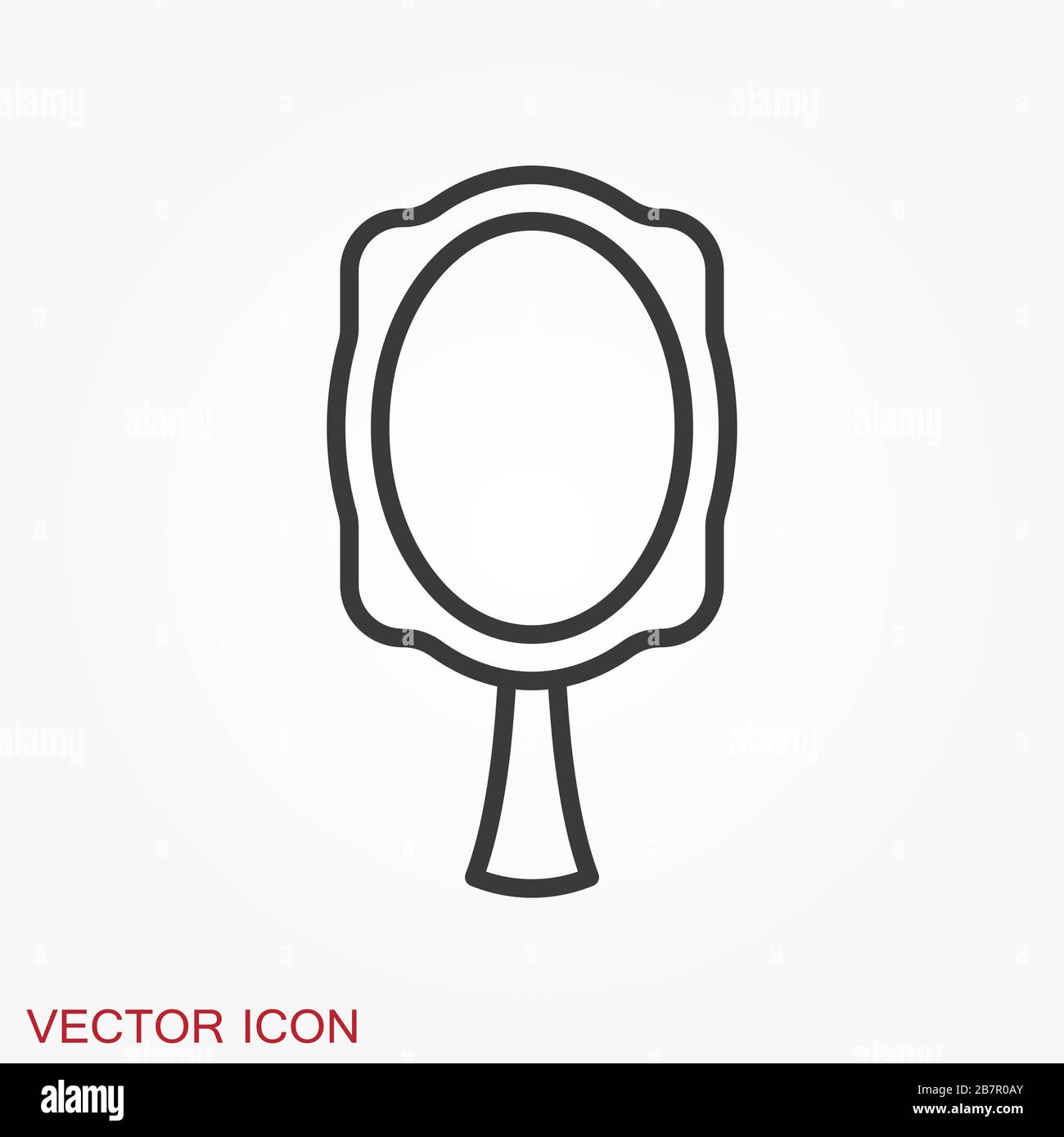 Mirror icon isolated on background. Design for banner, logo Stock ...
