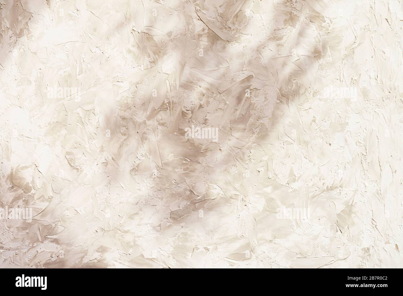 Light wall background with stucco on concrete with shadow, texture ...