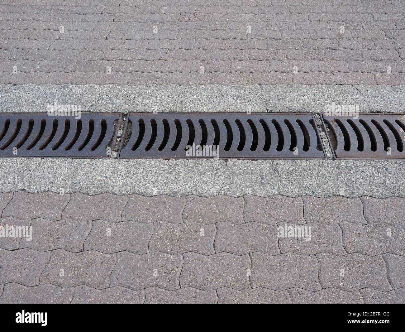 detail of a manhole in the street Stock Photo - Alamy