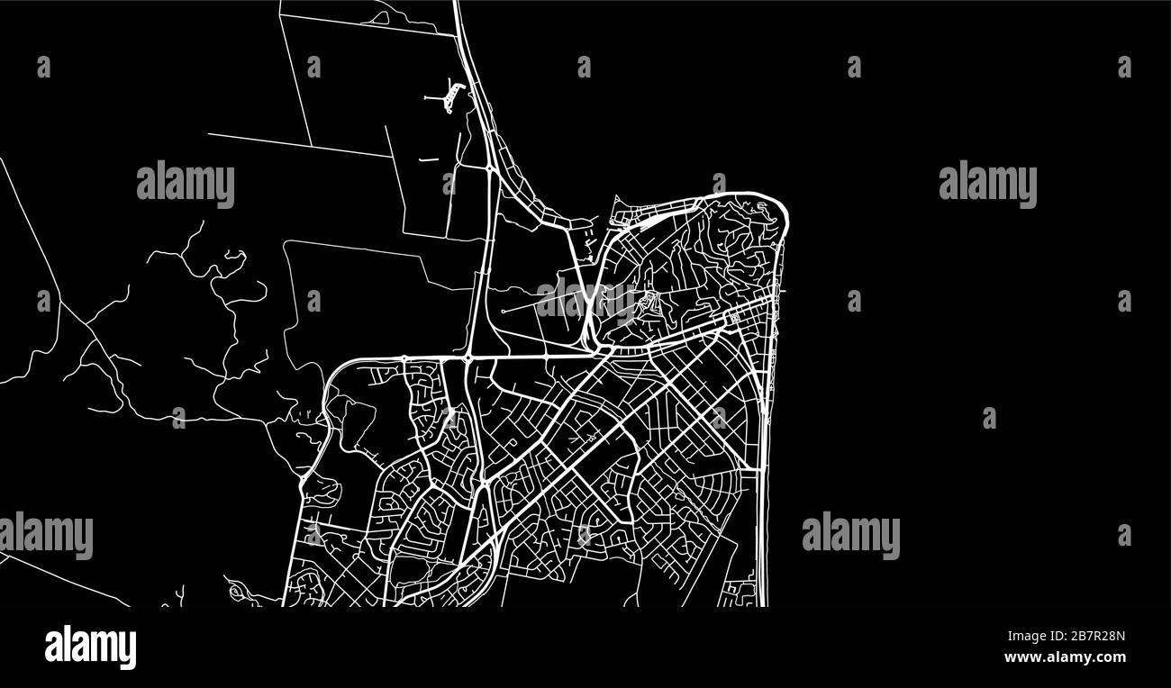 Urban vector city map of Napier, New Zealand Stock Vector Image & Art ...