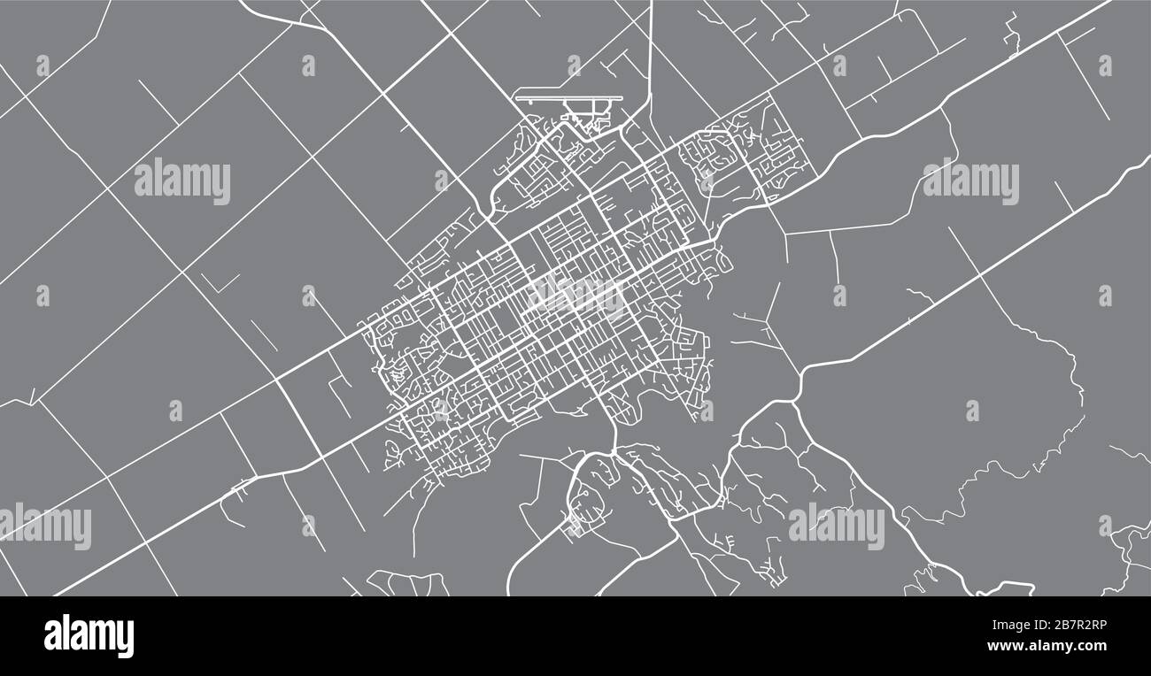 Urban vector city map of Palmerston North, New Zealand Stock Vector ...