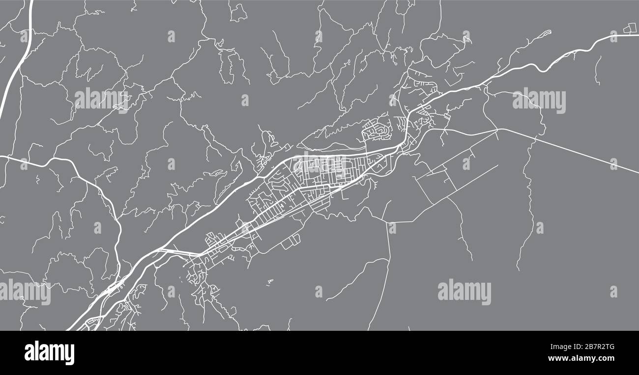 Urban vector city map of Upper Hutt, New Zealand Stock Vector Image ...