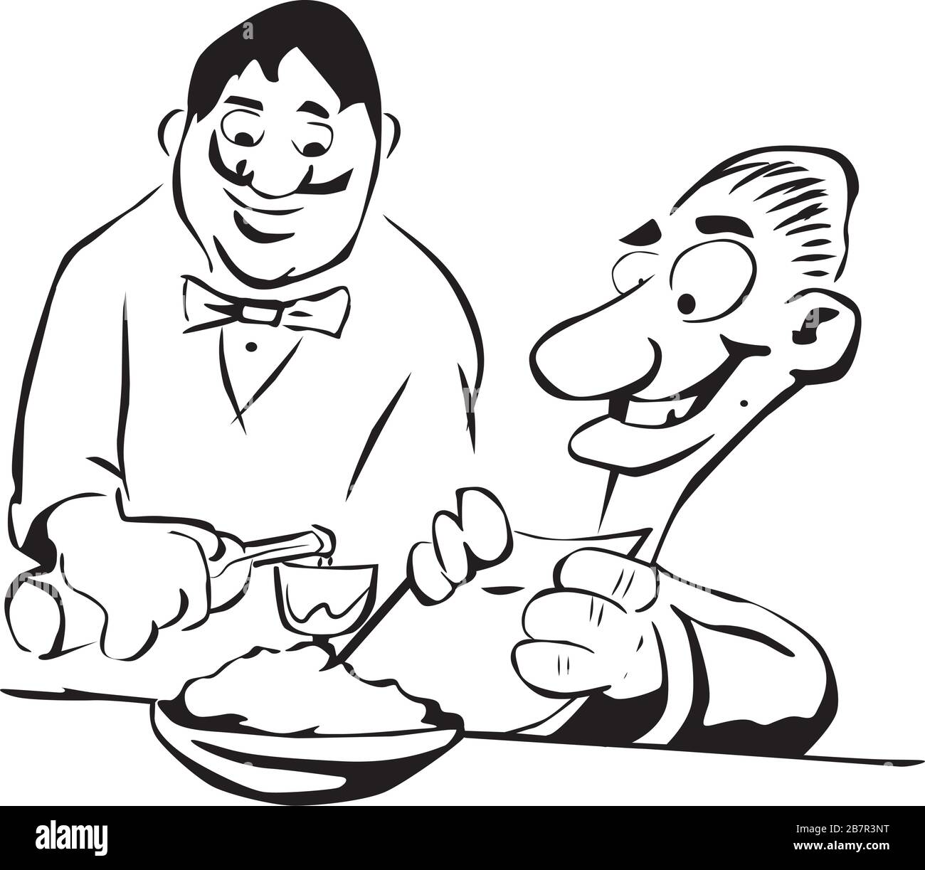 Customer breakfast Cut Out Stock Images & Pictures - Alamy