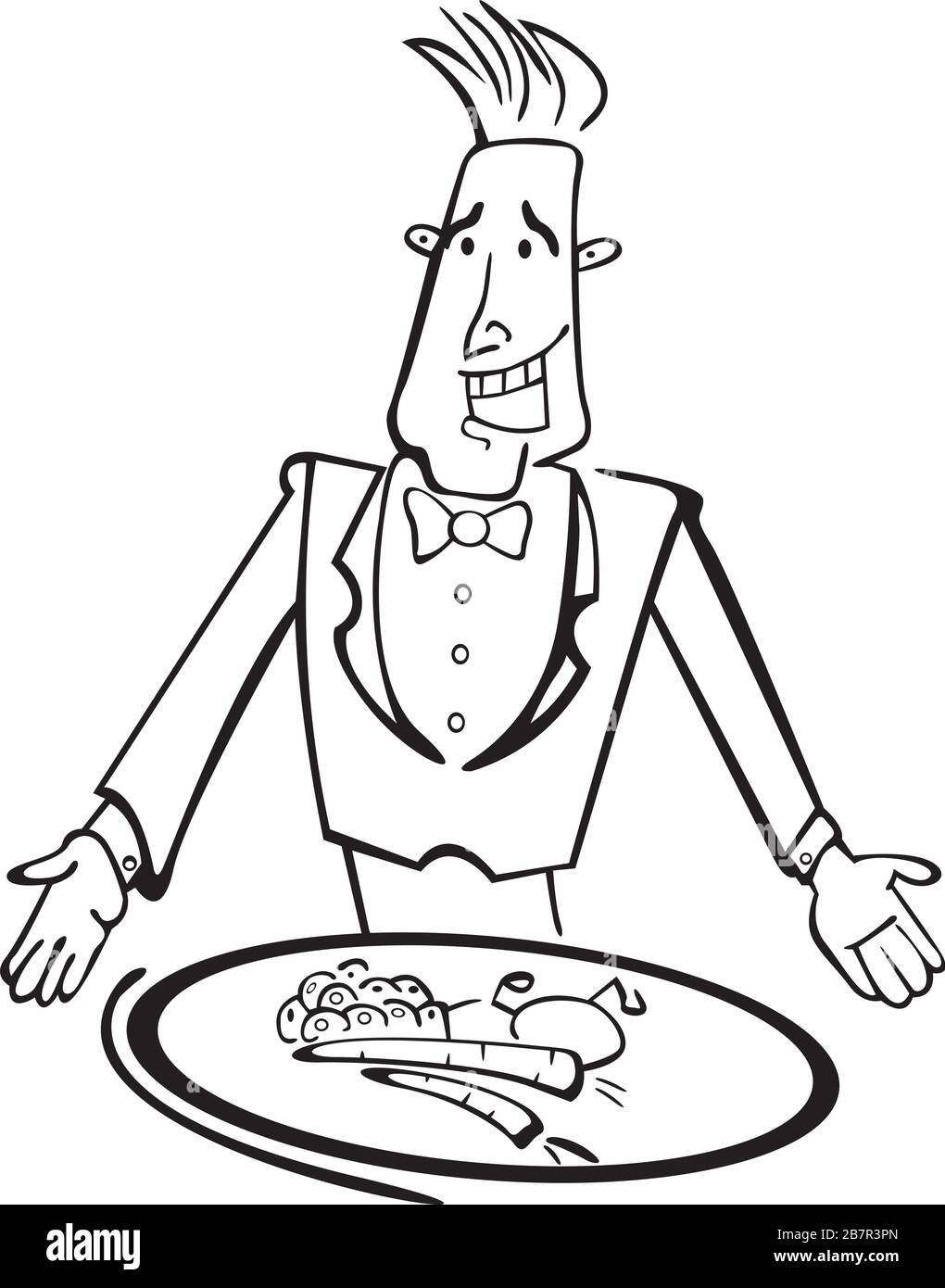 Dinner cartoons hi-res stock photography and images - Alamy