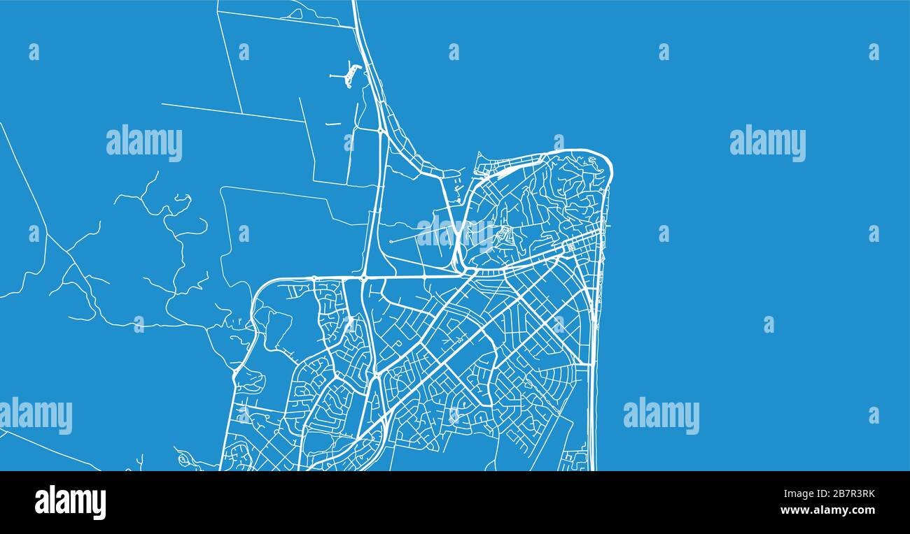 Urban vector city map of Napier, New Zealand Stock Vector Image & Art ...