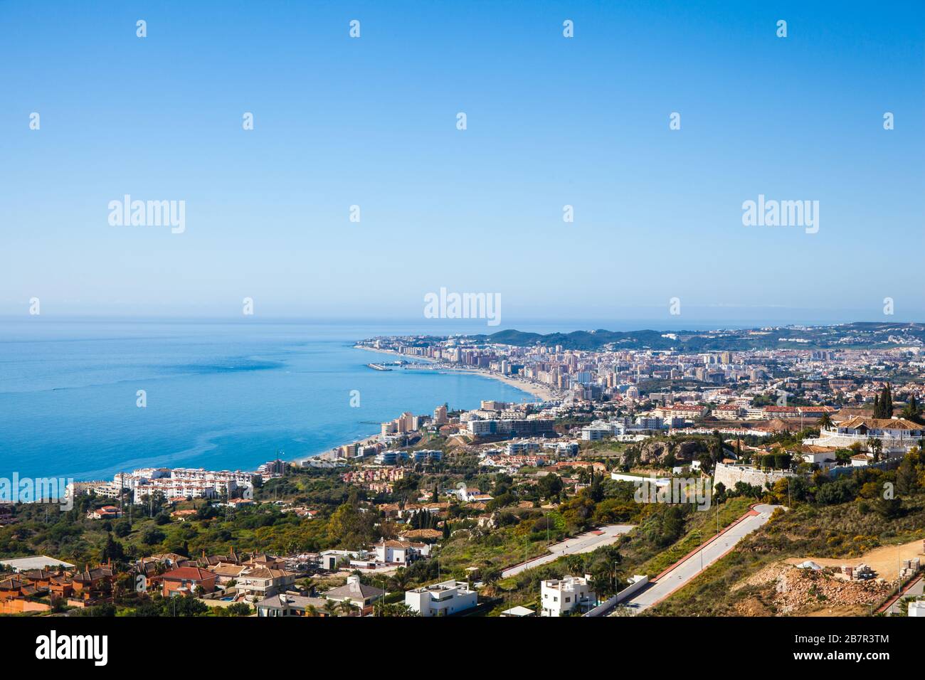 Fuengirola. Aerial view of Fuengirola. Costa del Sol, Malaga, Andalusia ...