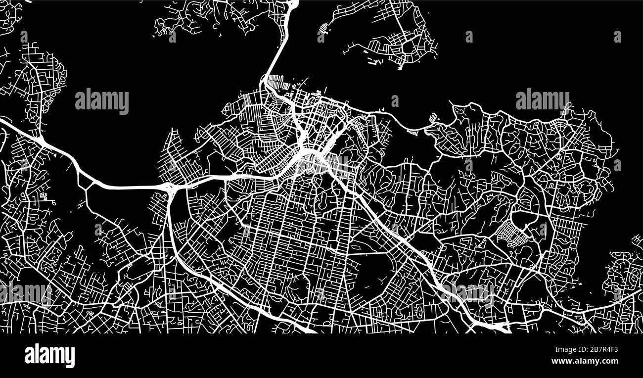 Map of auckland new zealand hi-res stock photography and images - Alamy