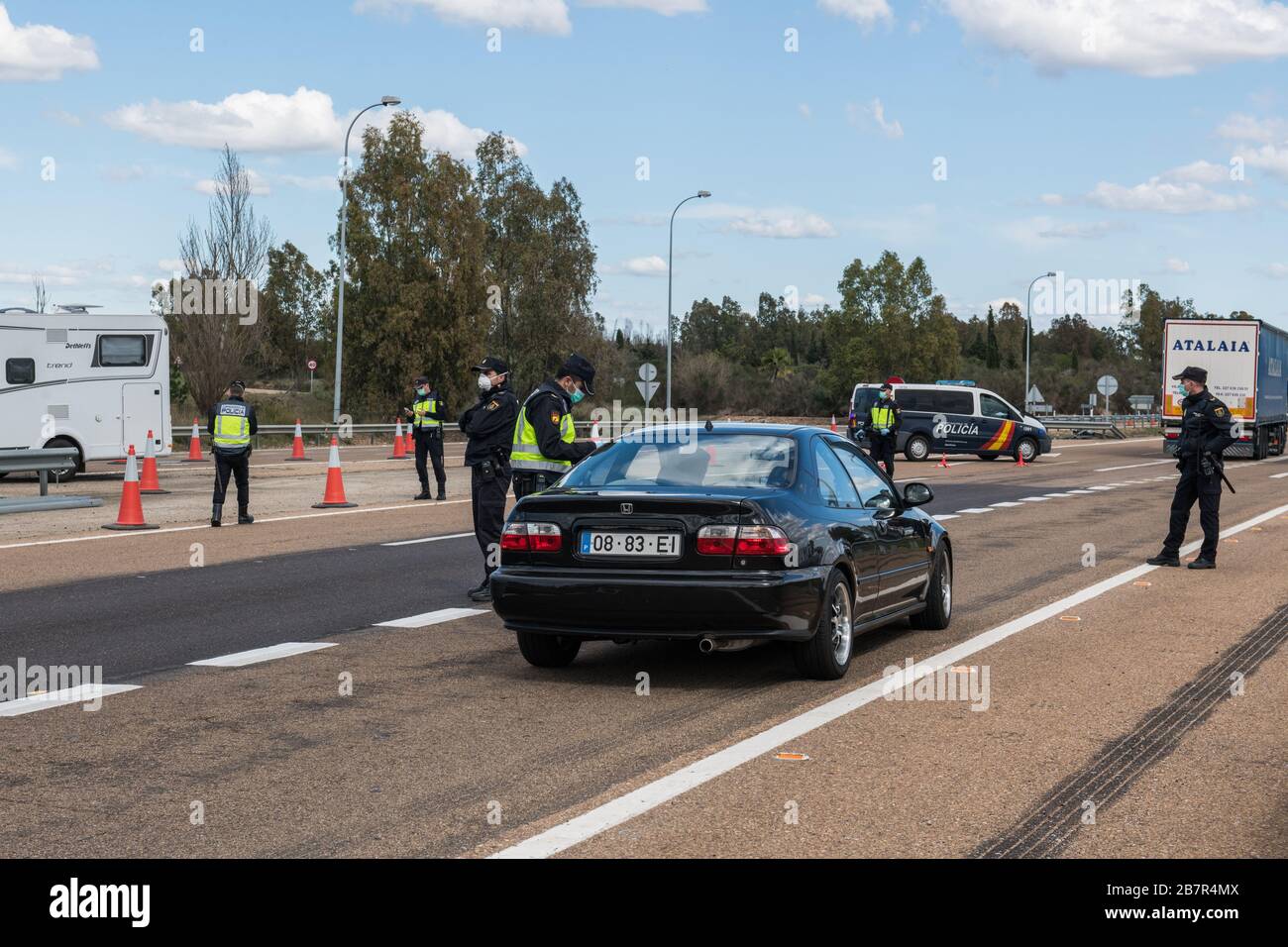 Spain portugal border control hi-res stock photography and images - Alamy