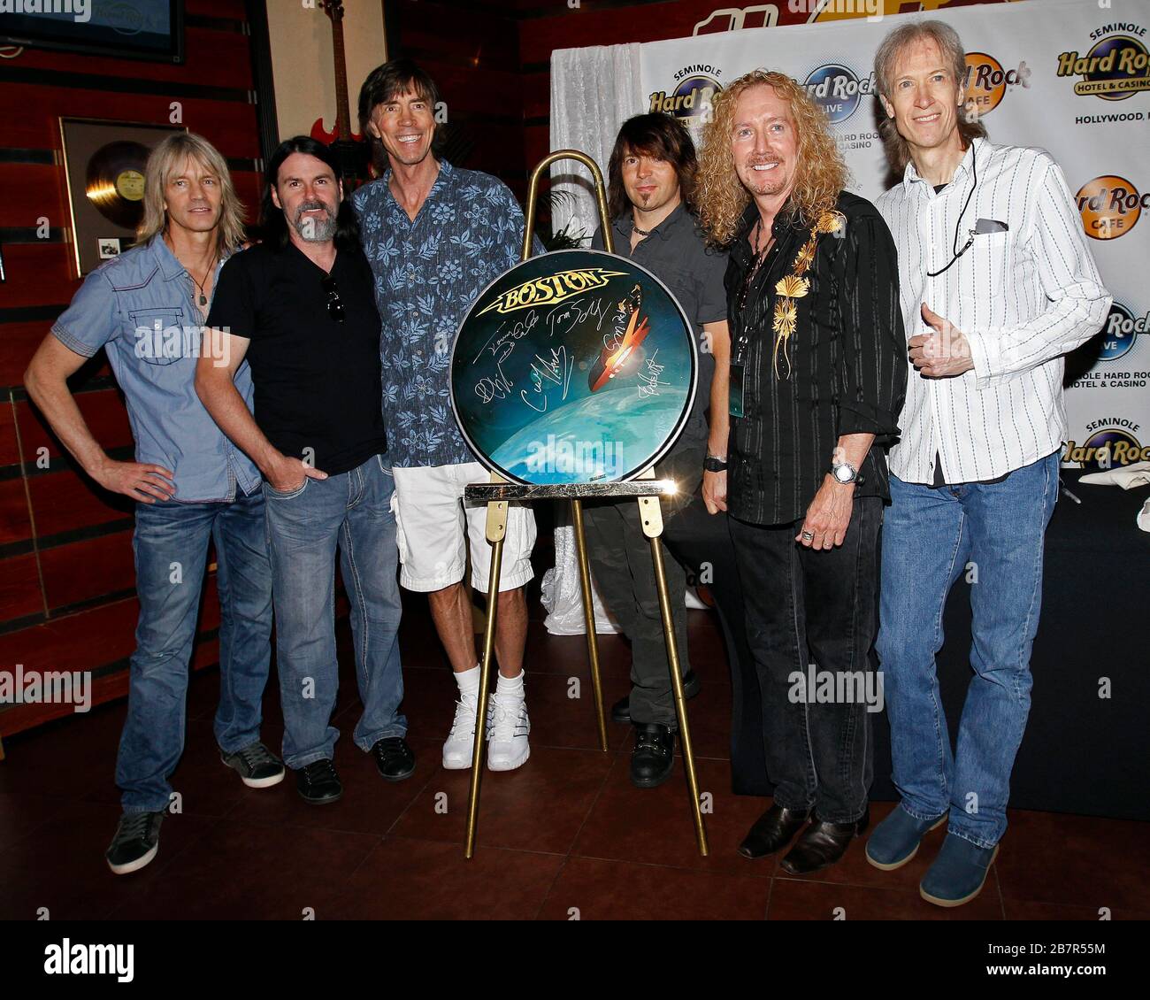 Boston band members David Victor, Tom Scholz, Tommy DeCarlo, Gary Pihl ...
