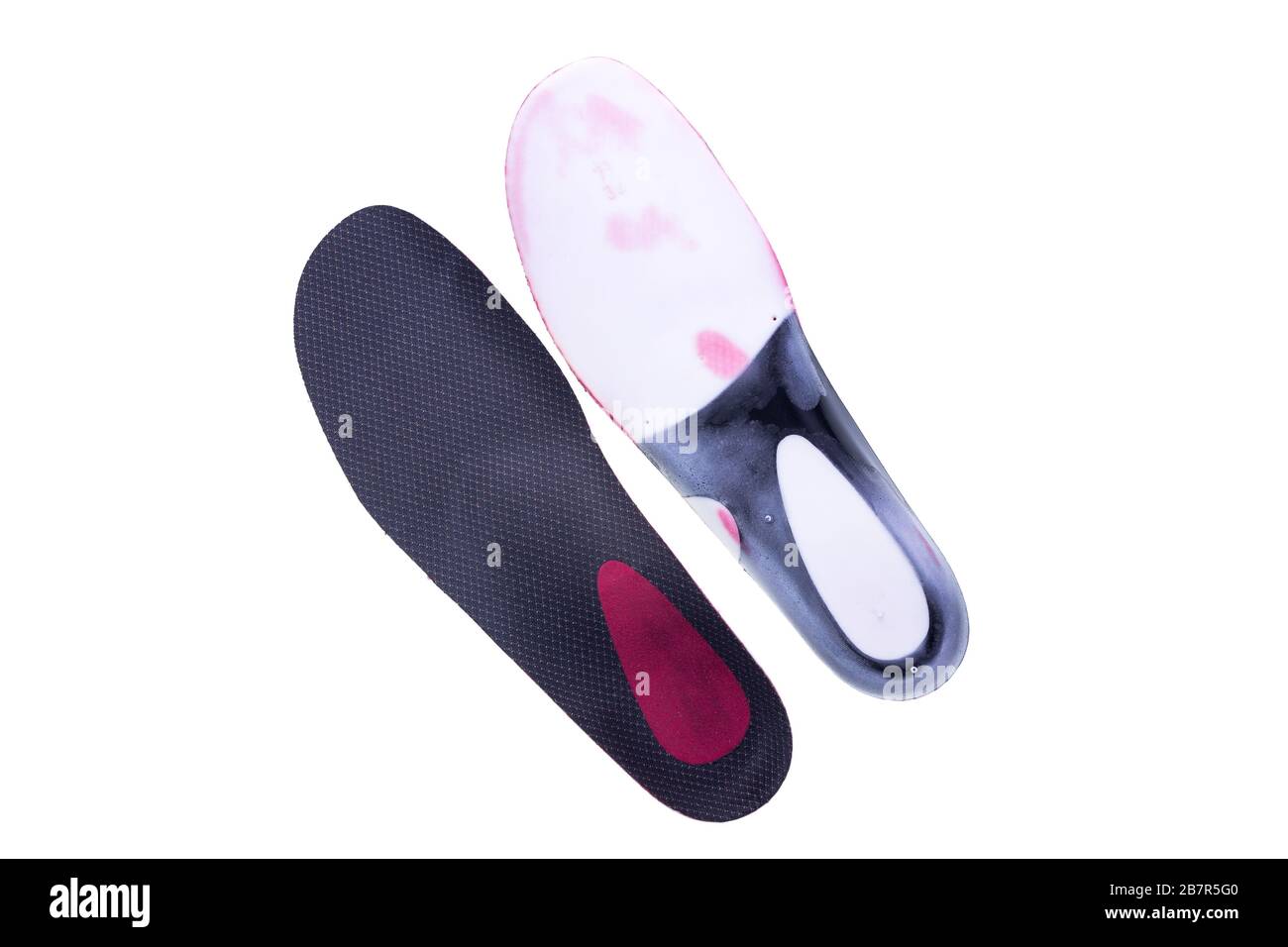 orthopedic insoles on white background Stock Photo - Alamy