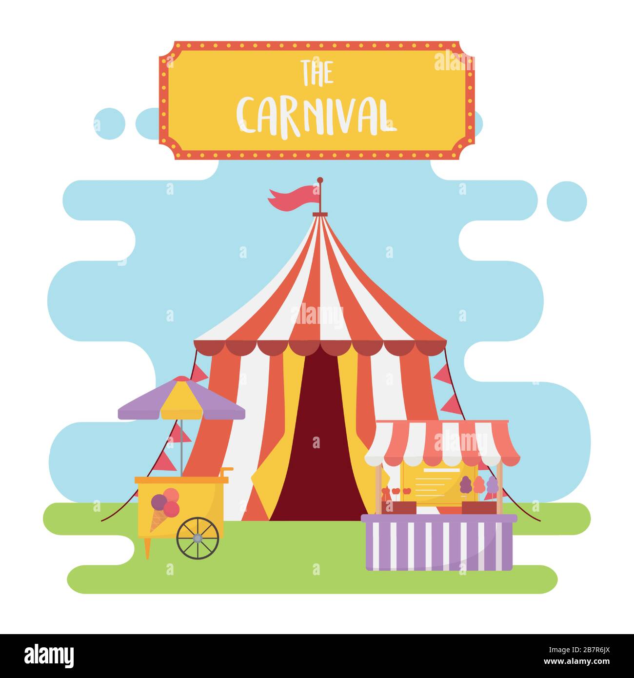 fun fair carnival tent booth food snacks recreation entertainment ...