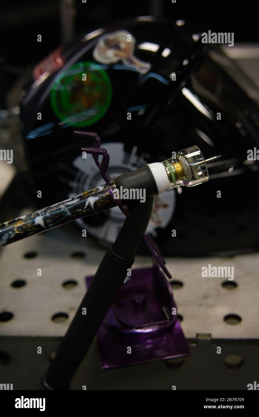 A TIG Torch at a manufacturing plant that builds equipment to extract ...