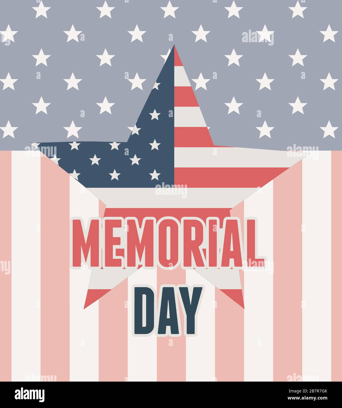 happy memorial day, flag shaped star insignia background american ...