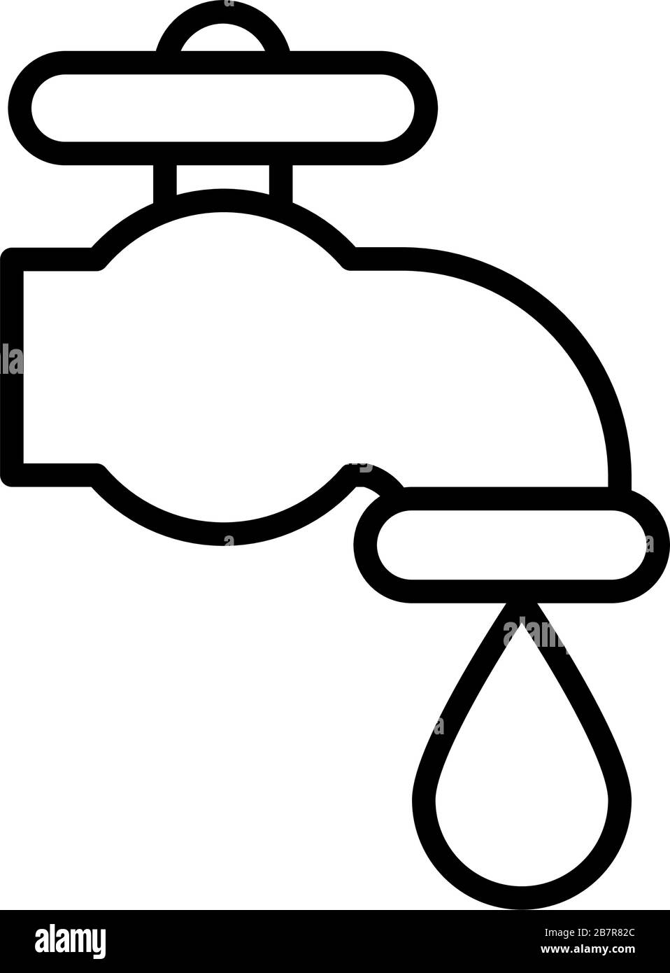 Dripping tap white background Stock Vector Images - Alamy