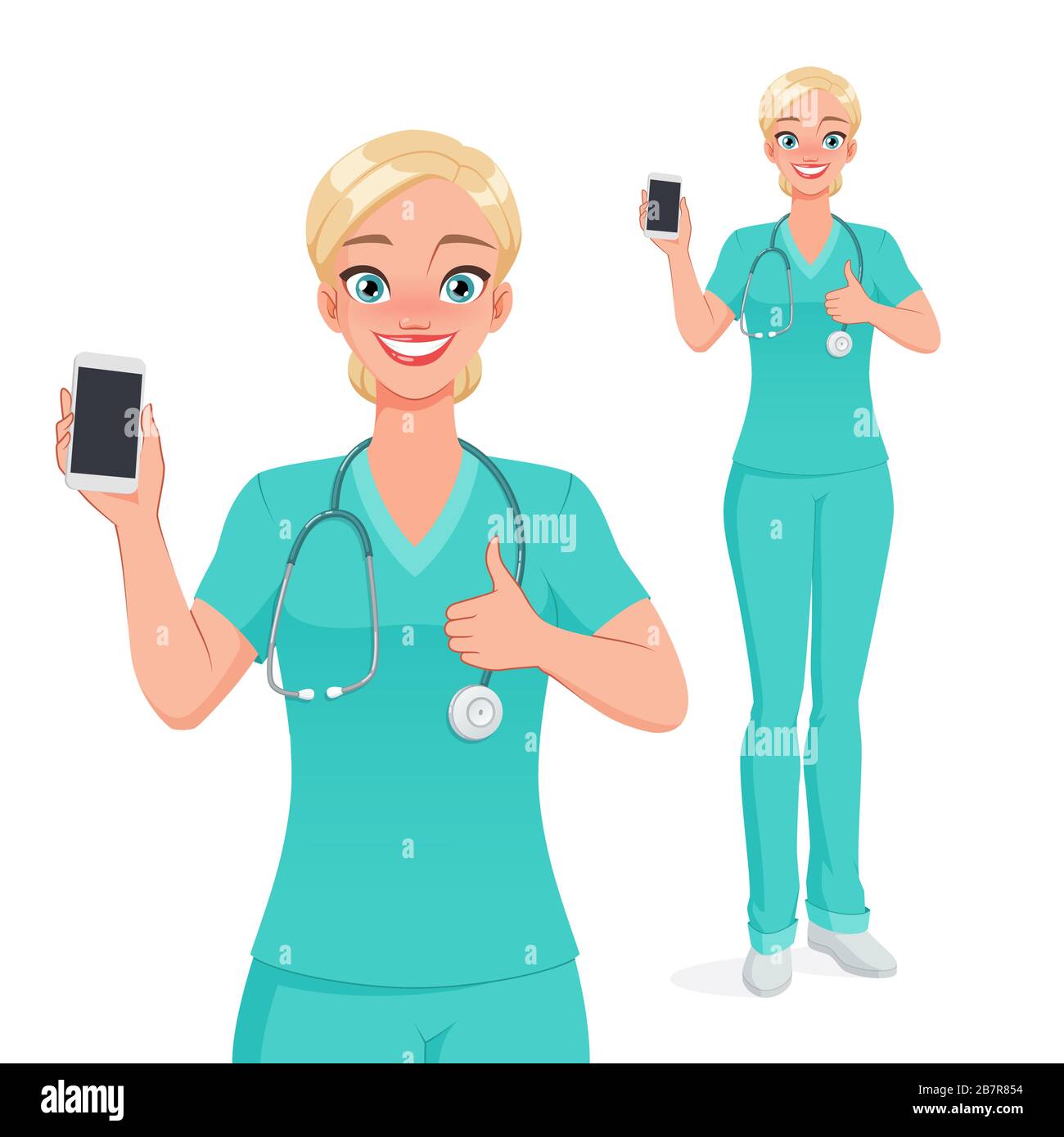 Thumb up stethoscope Stock Vector Images - Alamy