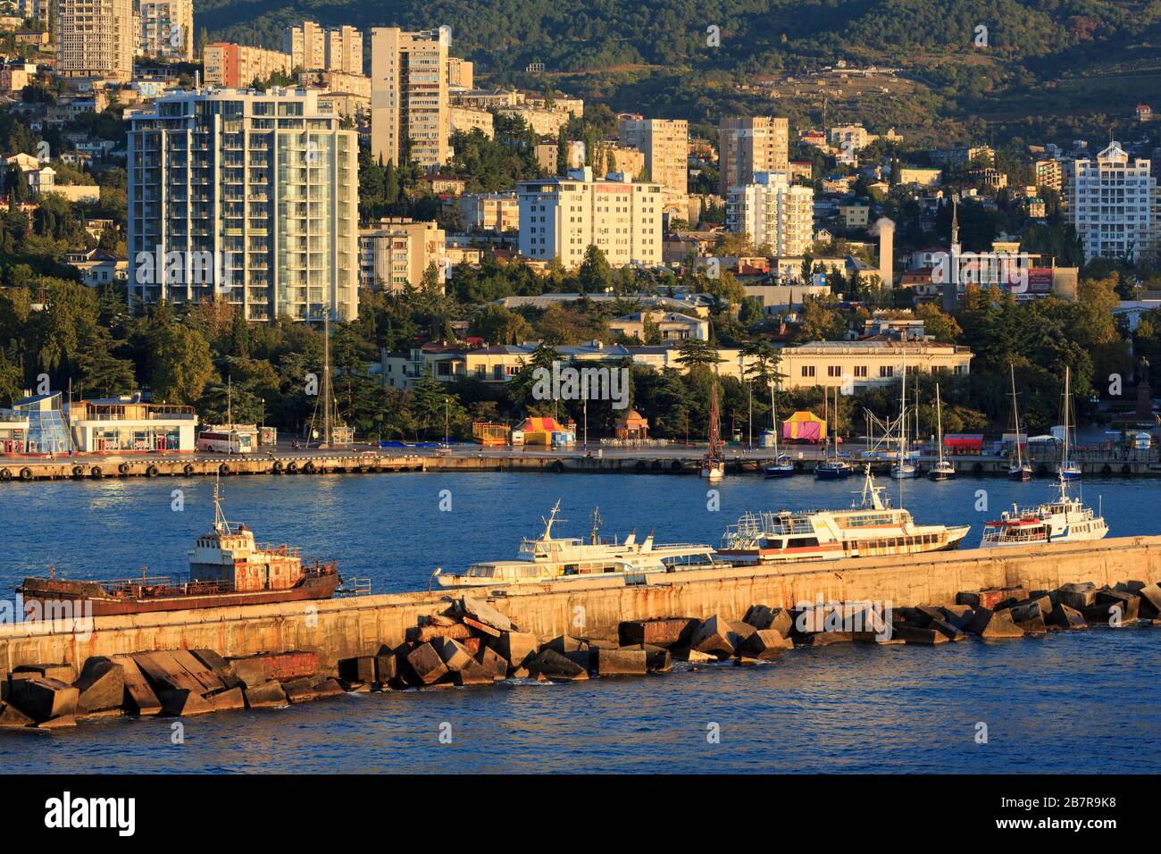 Port of Yalta,Crimea,Ukraine,Eastern Europe Stock Photo - Alamy