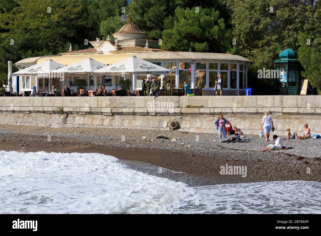 Seafront in Yalta,Crimea,Ukraine,Eeastern Europe Stock Photo - Alamy