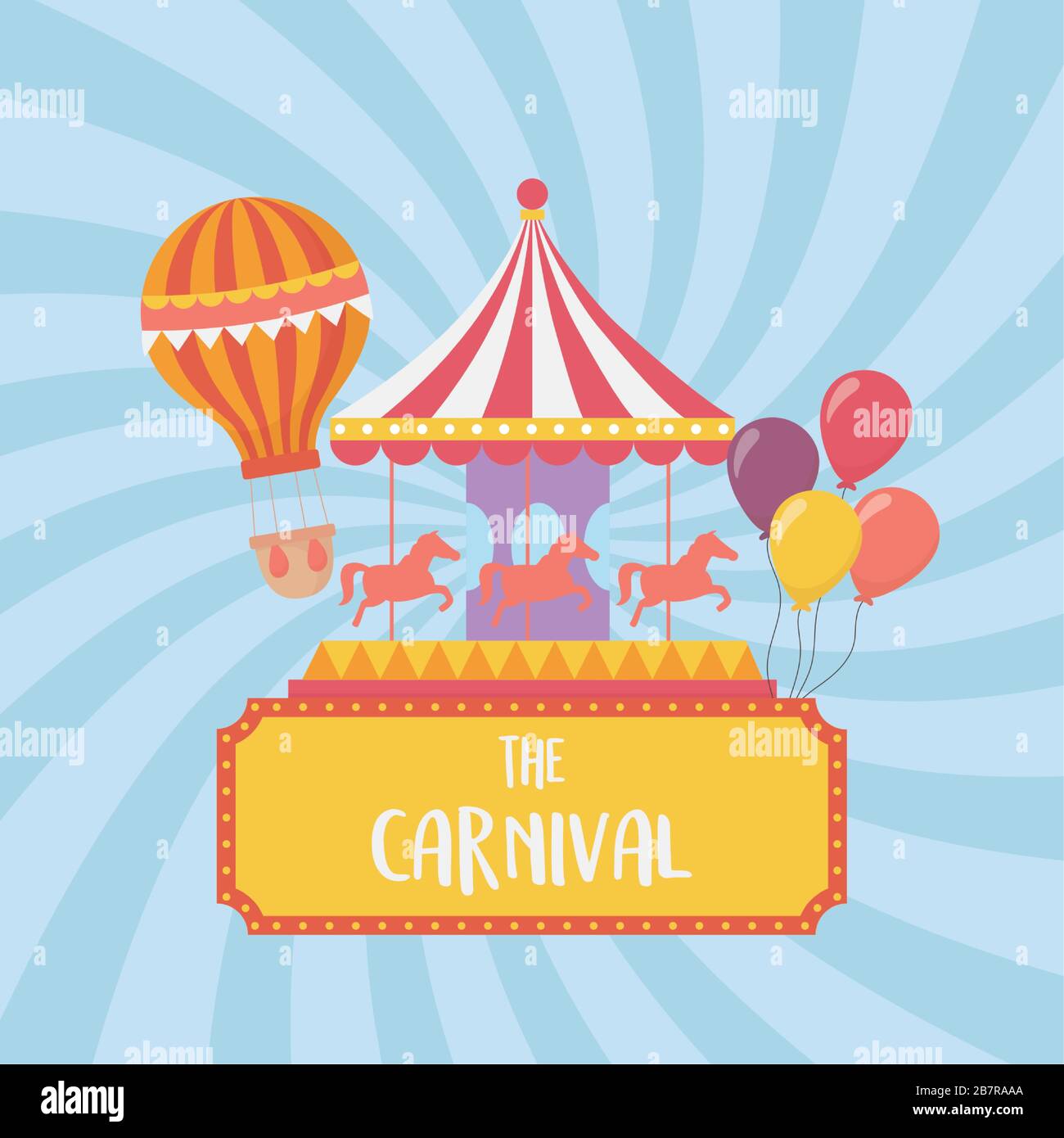 fun fair carnival carousel hot air balloon balloons recreation ...