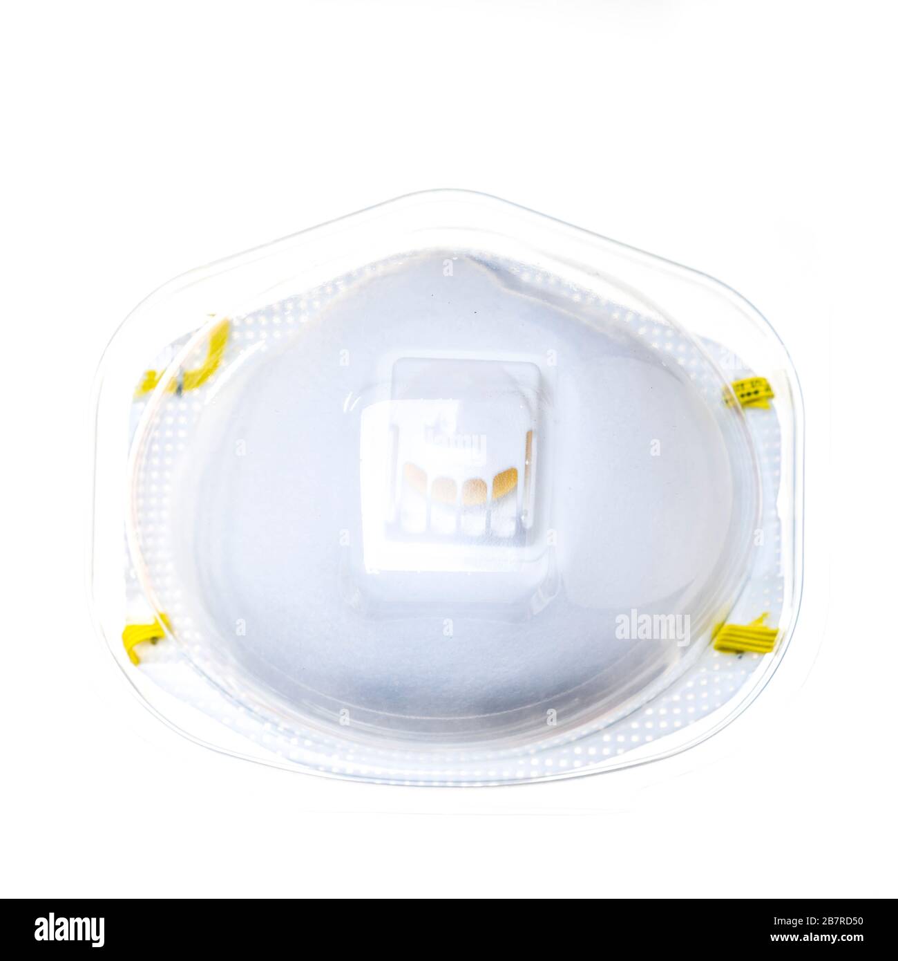 closeup view of face mask with white background Stock Photo - Alamy