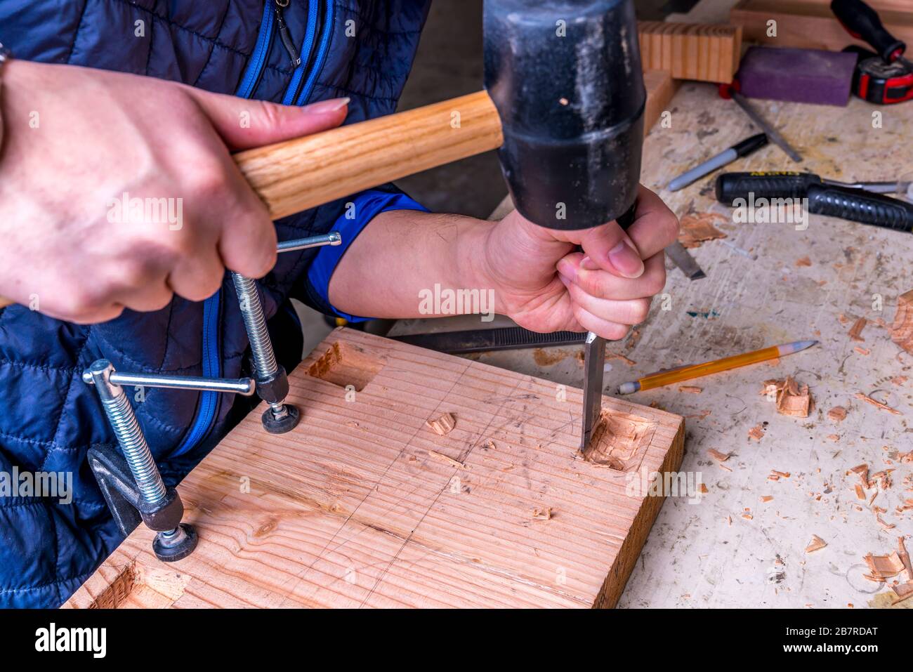 Hammer Chisel Carving High Resolution Stock Photography and Images - Alamy